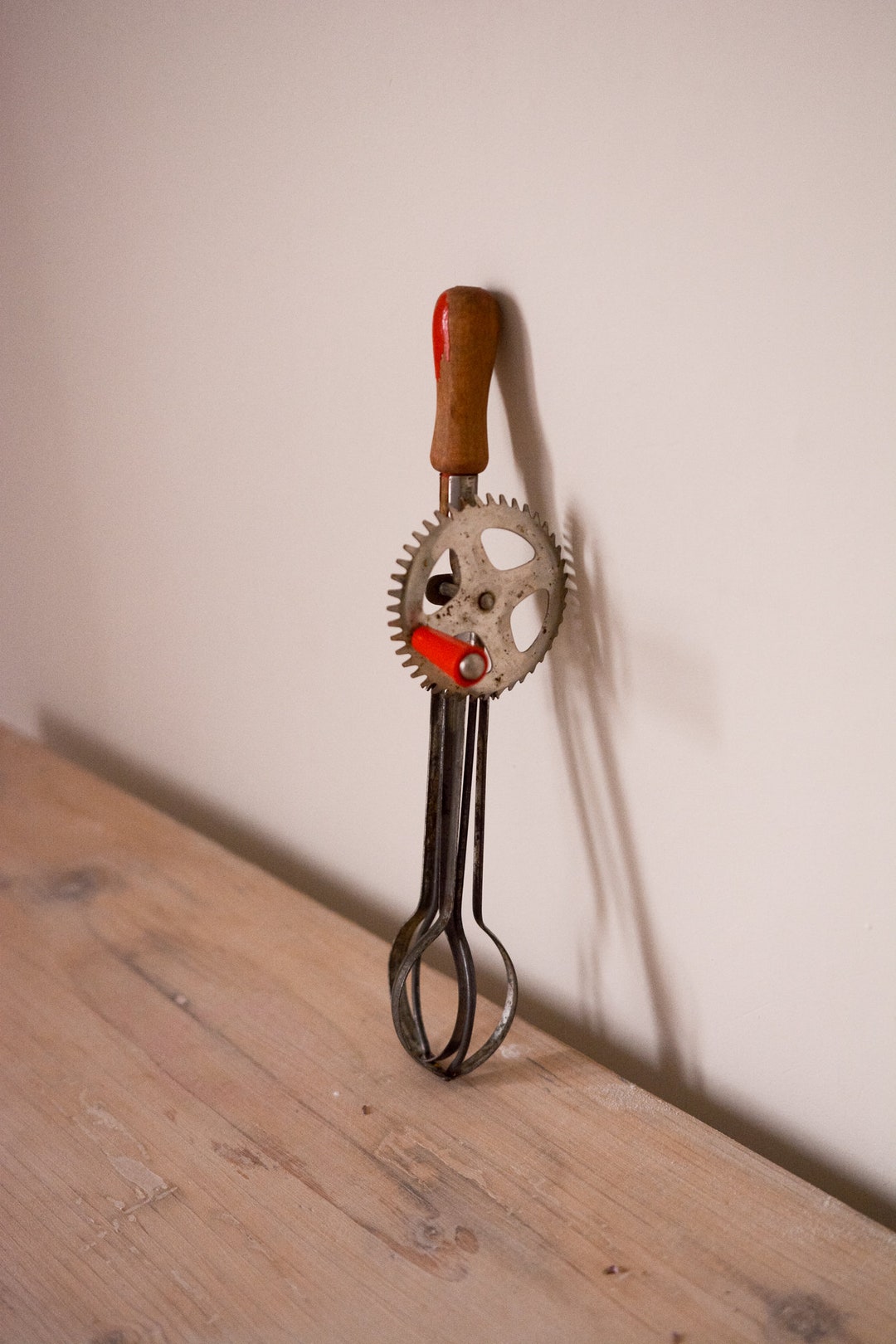Antique Hand Mixer | Metal Egg Beater | Farmhouse Decoration From 1950s ...
