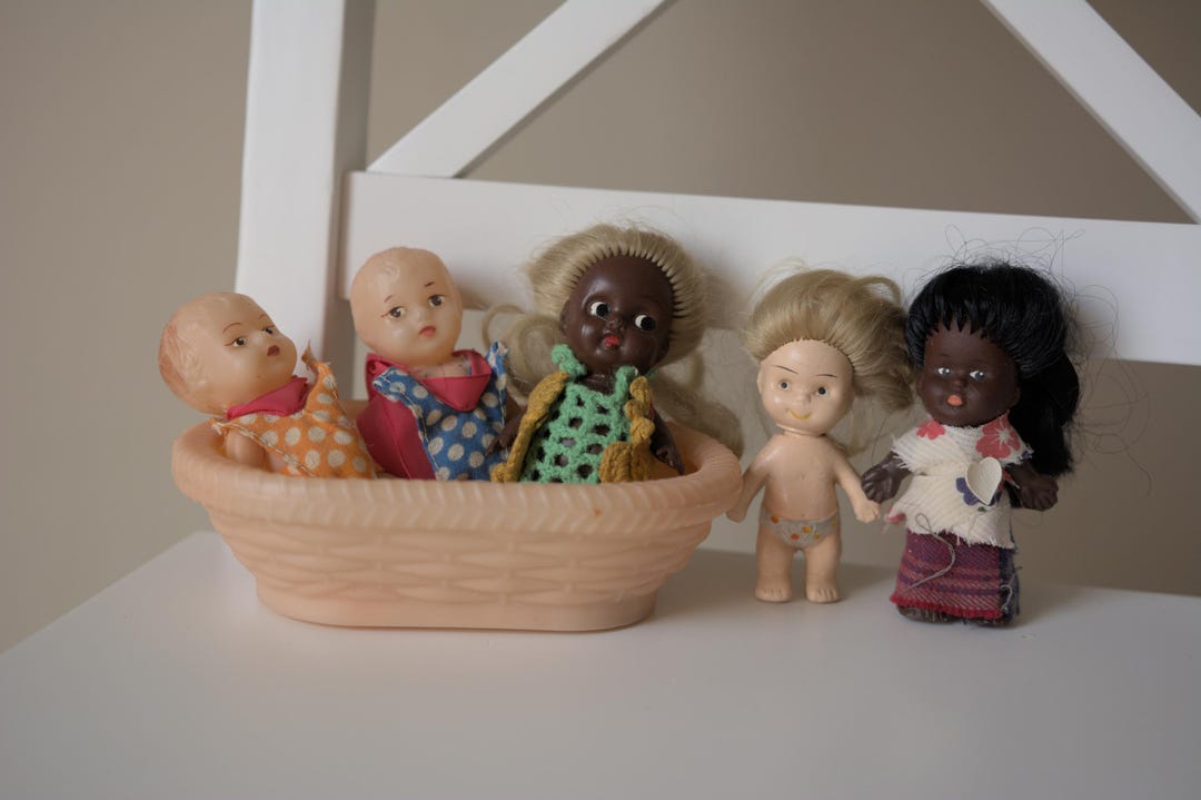 Vintage Small Size Plastic Dolls | Retro USSR Dolls | Set of 5 Dolls ...