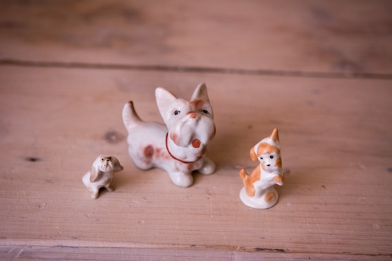 Vintage Porcelain Dog Porcelain Animal Figurine From Hungary | Etsy