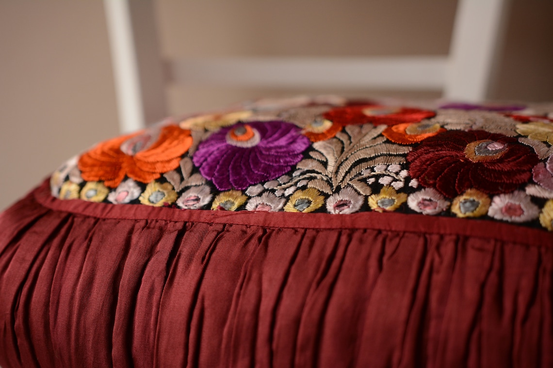 Vintage Hungary Hand Embroidered Matyo Cushion Hungarian - Etsy