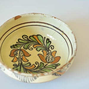 Vintage Pottery Korond Bowl | Multicolor Korond Plate | Antique ...