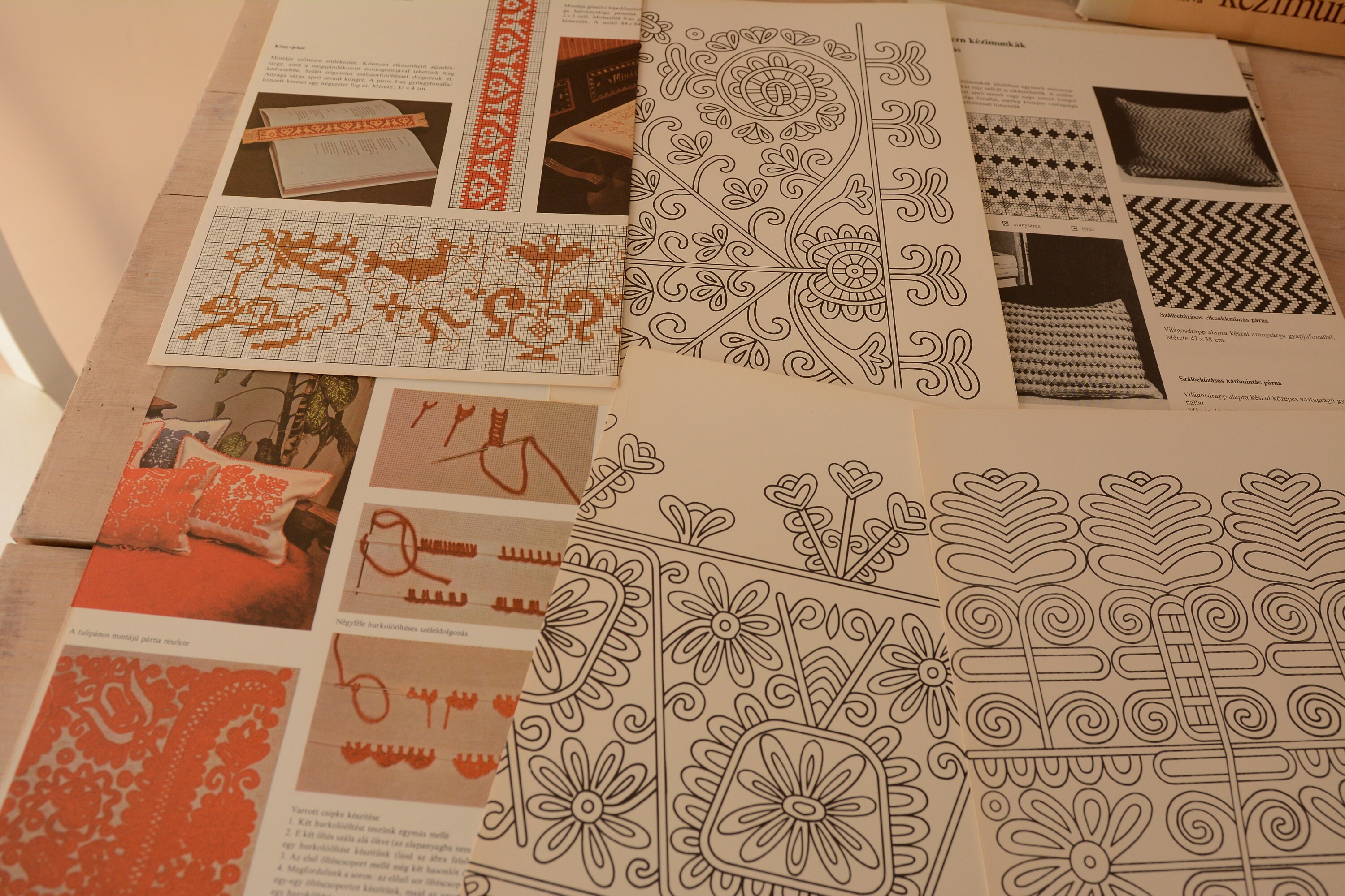 Traditional Embroidery Patterns Book Cross Stitch Hungarian Embroidery ...