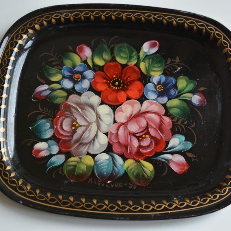 Russian Metal Tray - Etsy