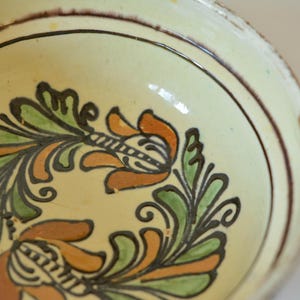 Vintage Pottery Korond Bowl | Multicolor Korond Plate | Antique ...