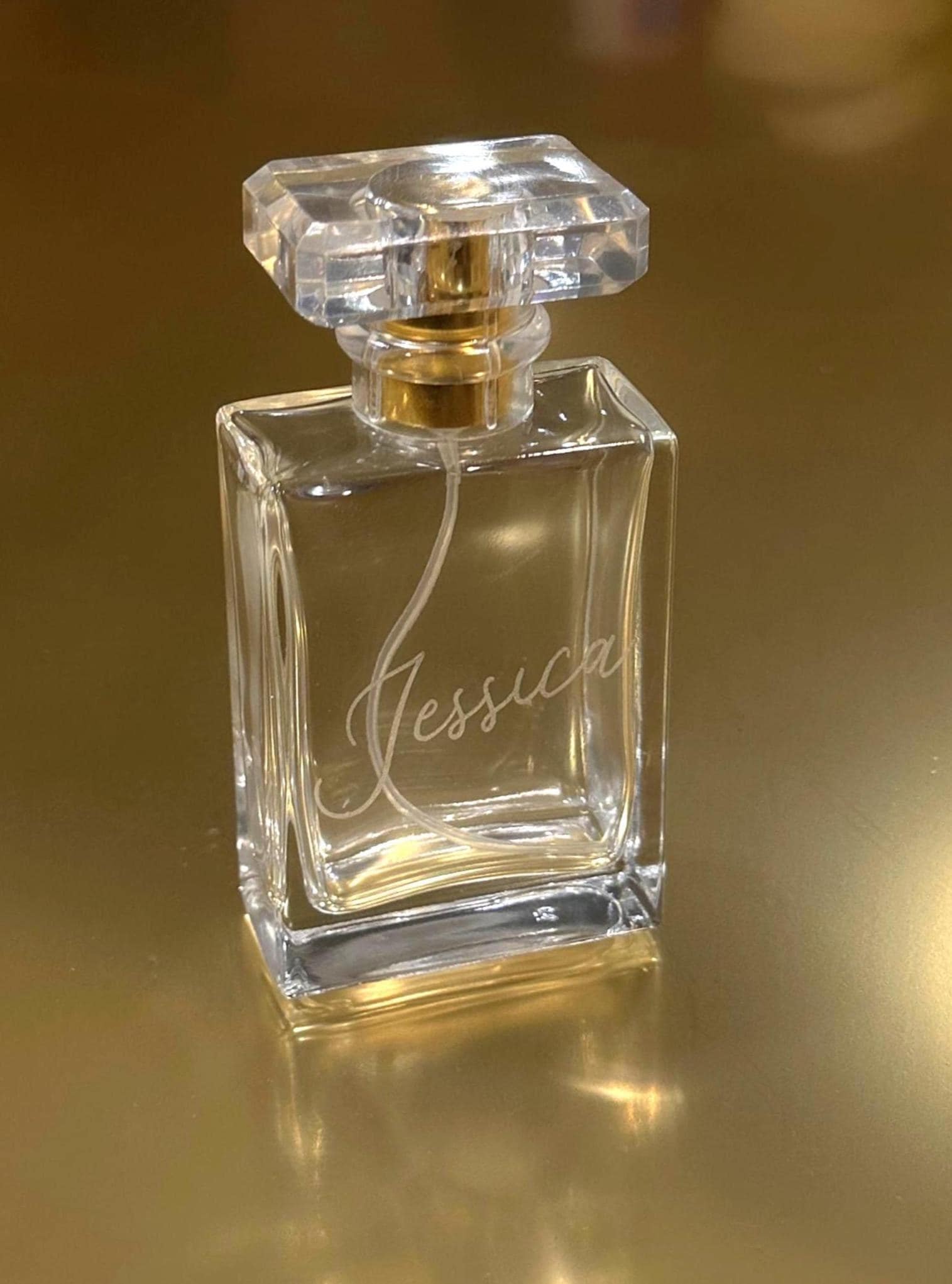 Custom Engraved Perfume Bottle, Personalized Bridal Shower Gift ...
