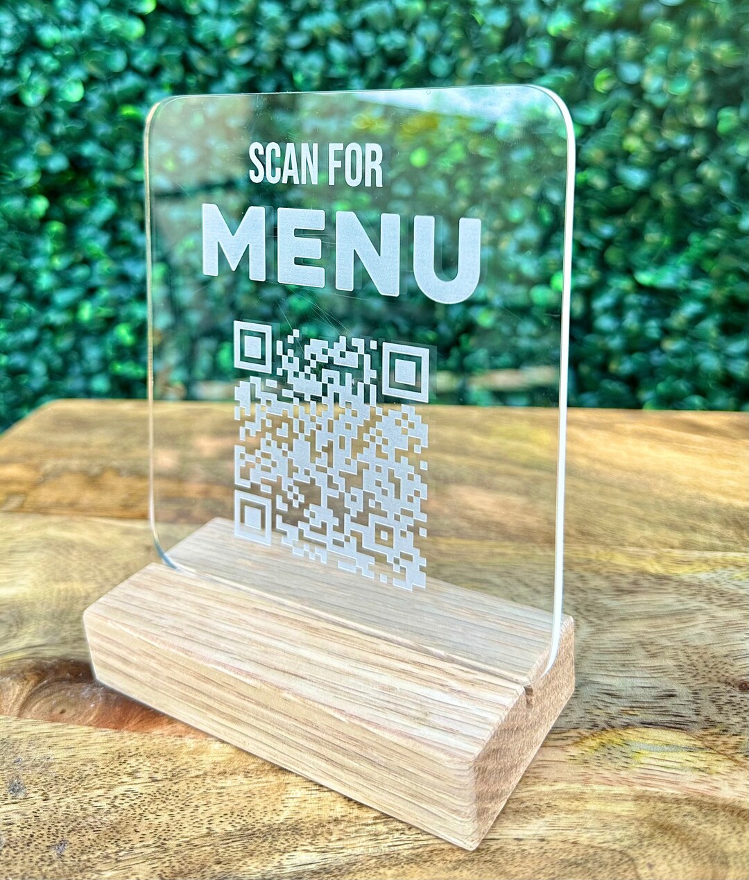 Small Business QR Code Sign Restaurant Menu Display Scan - Etsy