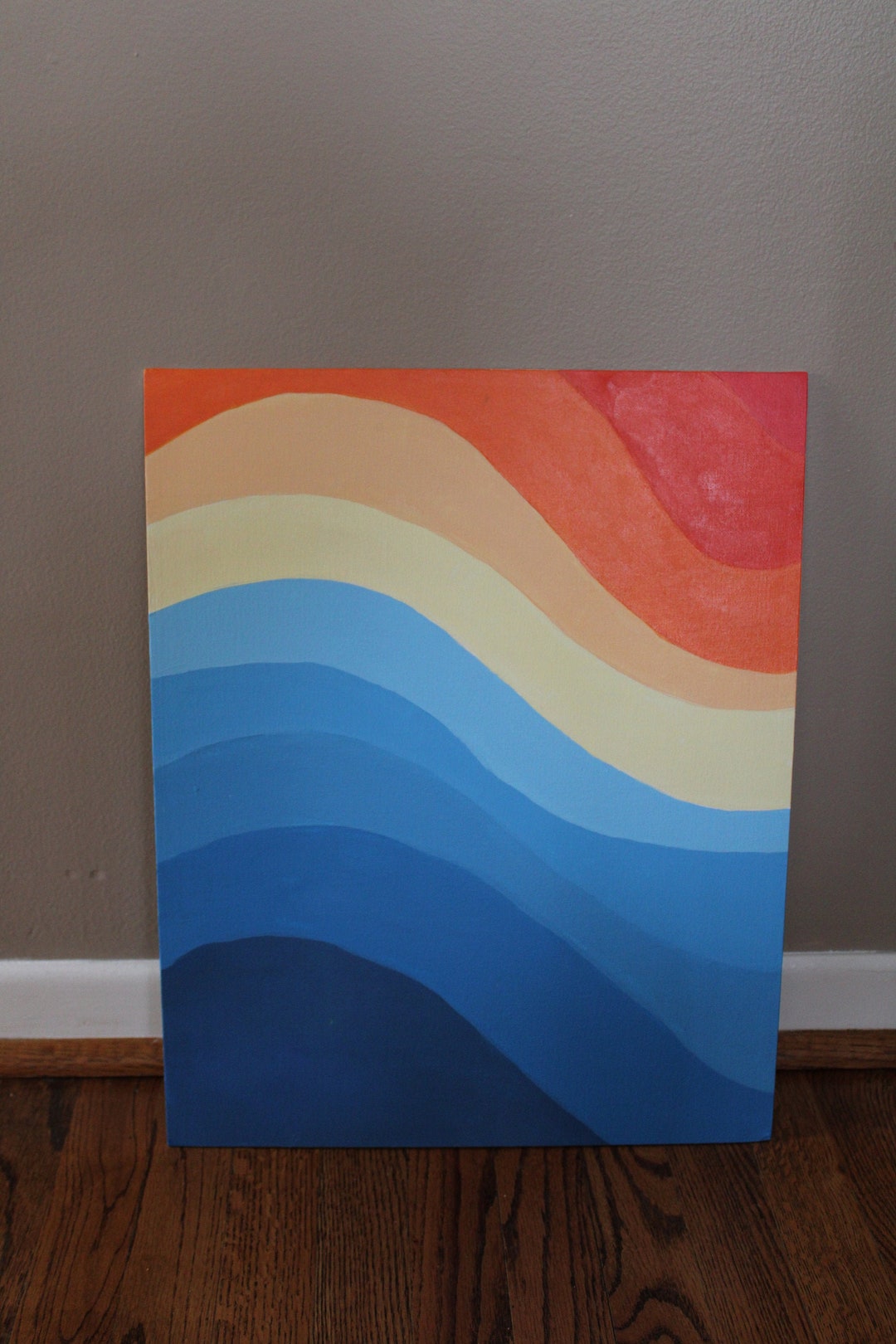 A Wavy Painting - Etsy