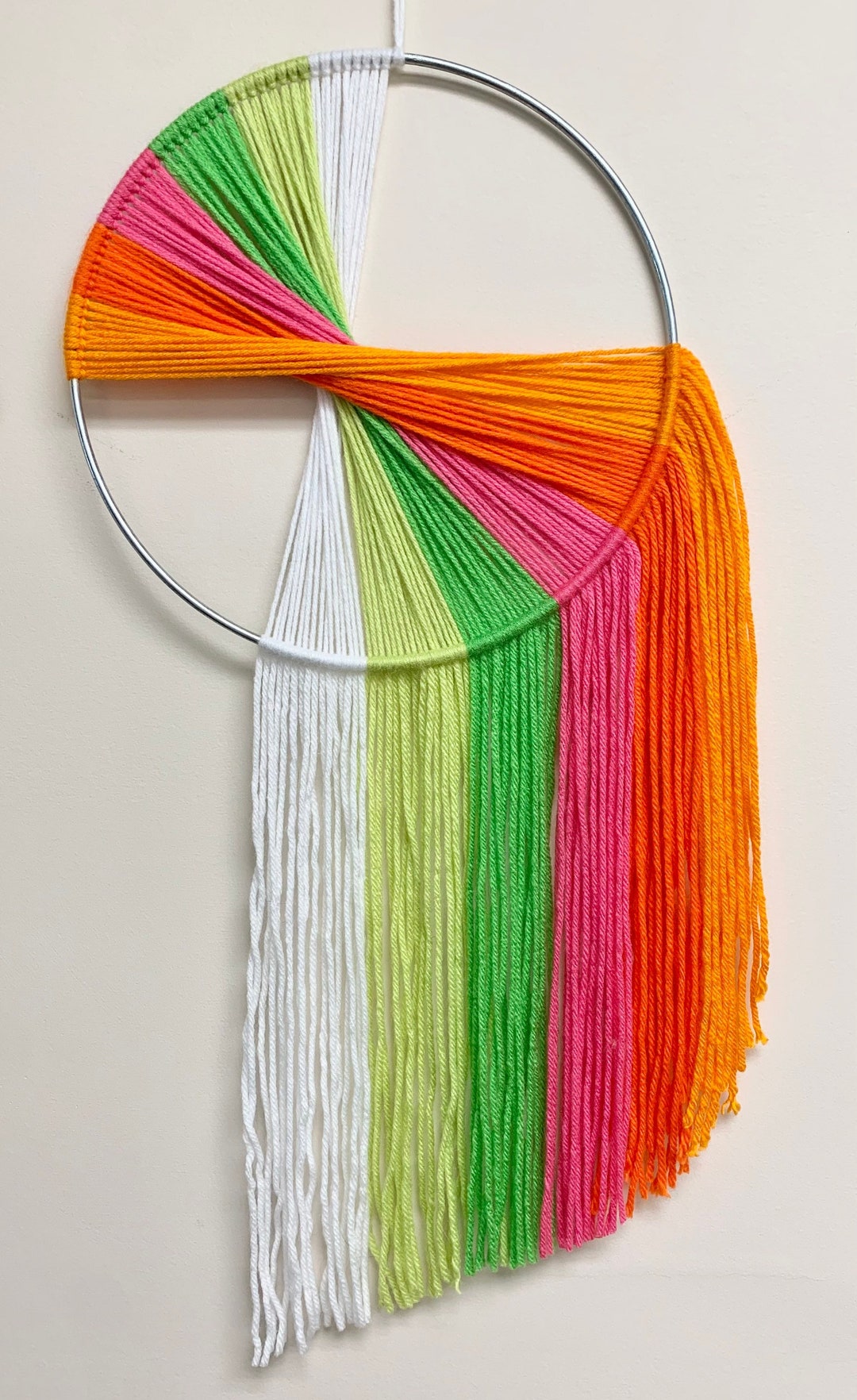 Neon Highlighter Colored Macrame/wall Hanging - Etsy