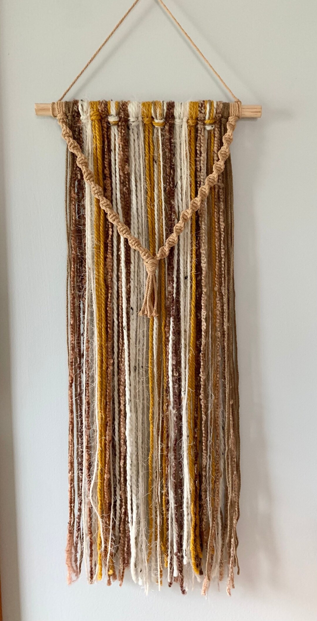 Fall Multicolored Yarn Macrame/ Wall Hanging - Etsy