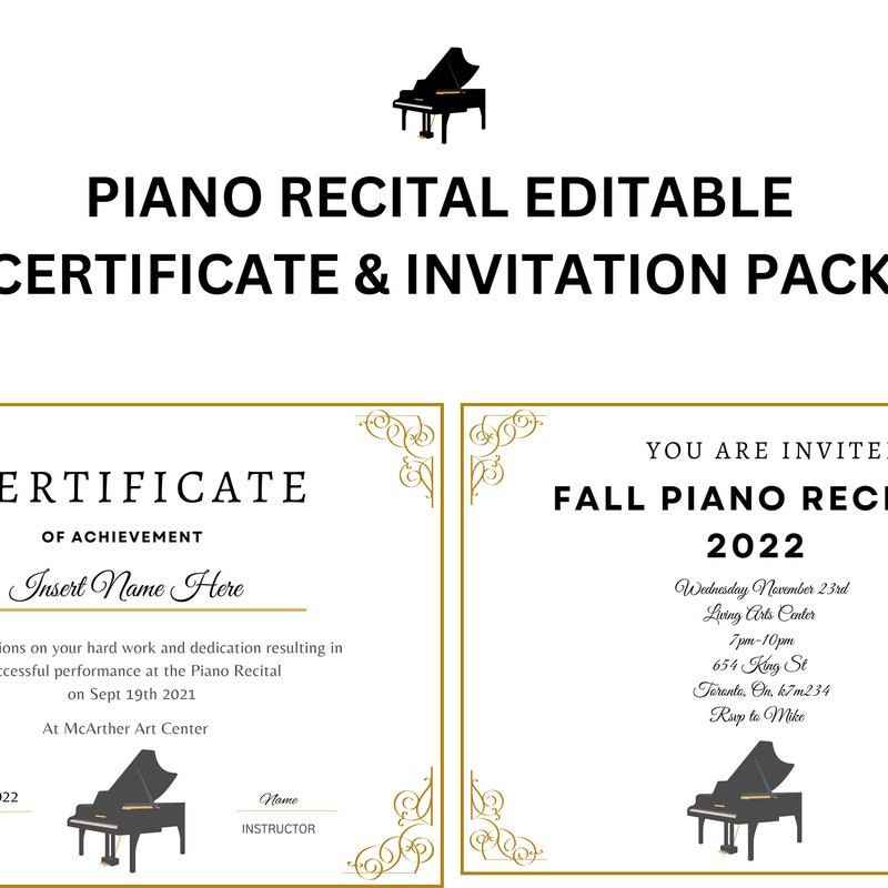 Piano Recital - Etsy