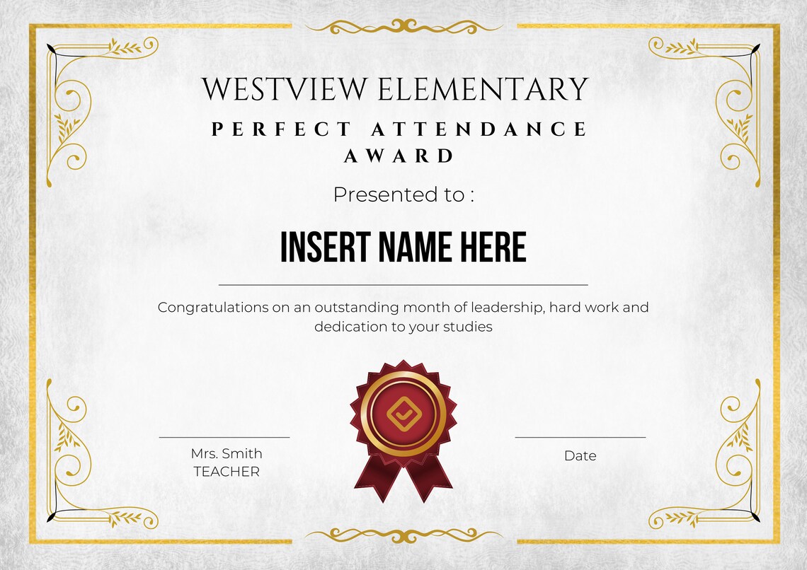 Editable School Award Certificates: Honor Roll, Sports, Attendance ...