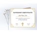 Editable Catechism Certificate, Religious Gold Certificate, Catechism ...