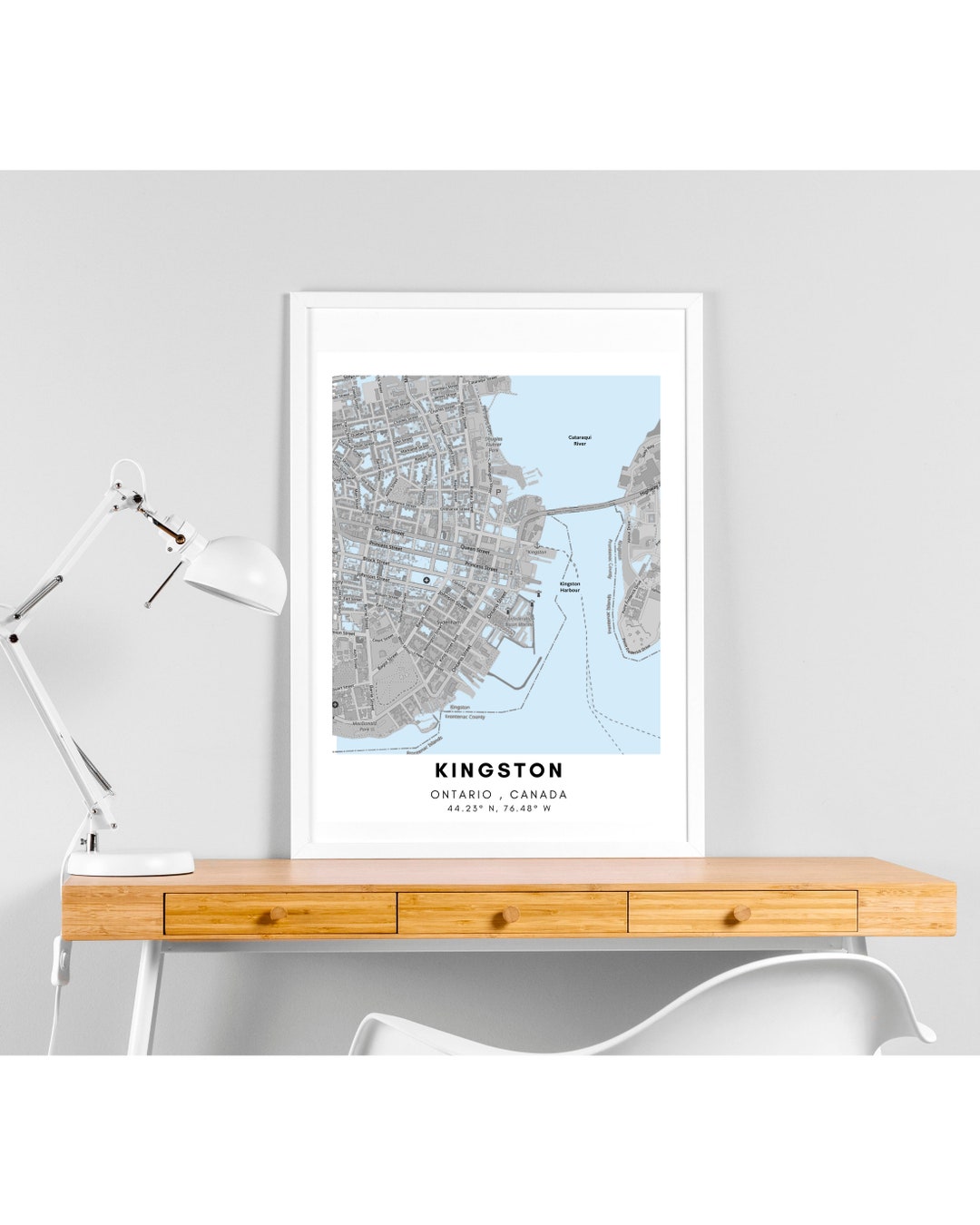 Kingston Map Print, Map of Kingston, Kingston Ontario, Kingston Map ...