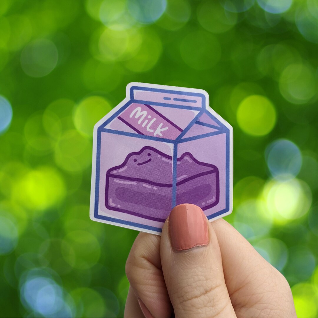 Ditto Milk Sticker | Die Cut Glossy Vinyl Sticker 5x5.5cm/2"x2.2" - Etsy