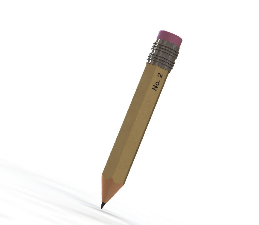 5ft Giant Pencil W/ Modular Length - 3D Printable Digital STL Model for ...