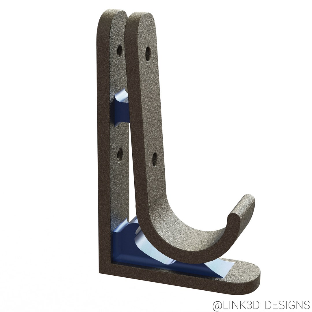 Heavy Duty Wall Bracket STL, Surfboard or Display Mount 3D Print File ...