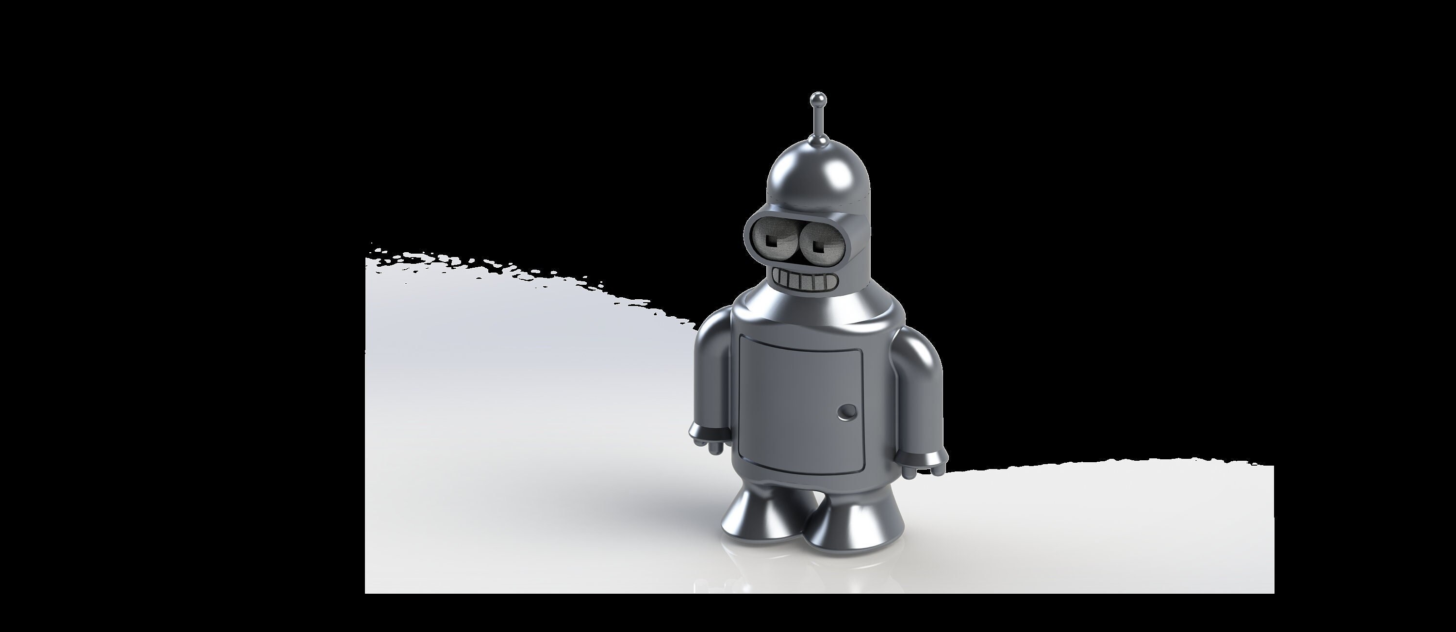 Mini Bender STL File — Futurama 3D Printable Fan Art Figurine ...