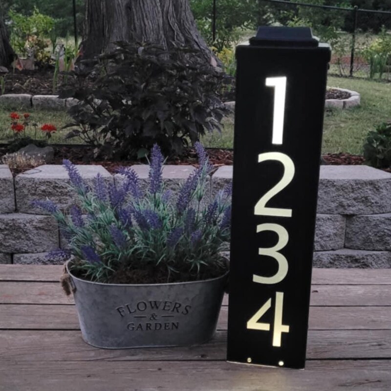 Yard Address Sign Led - Etsy