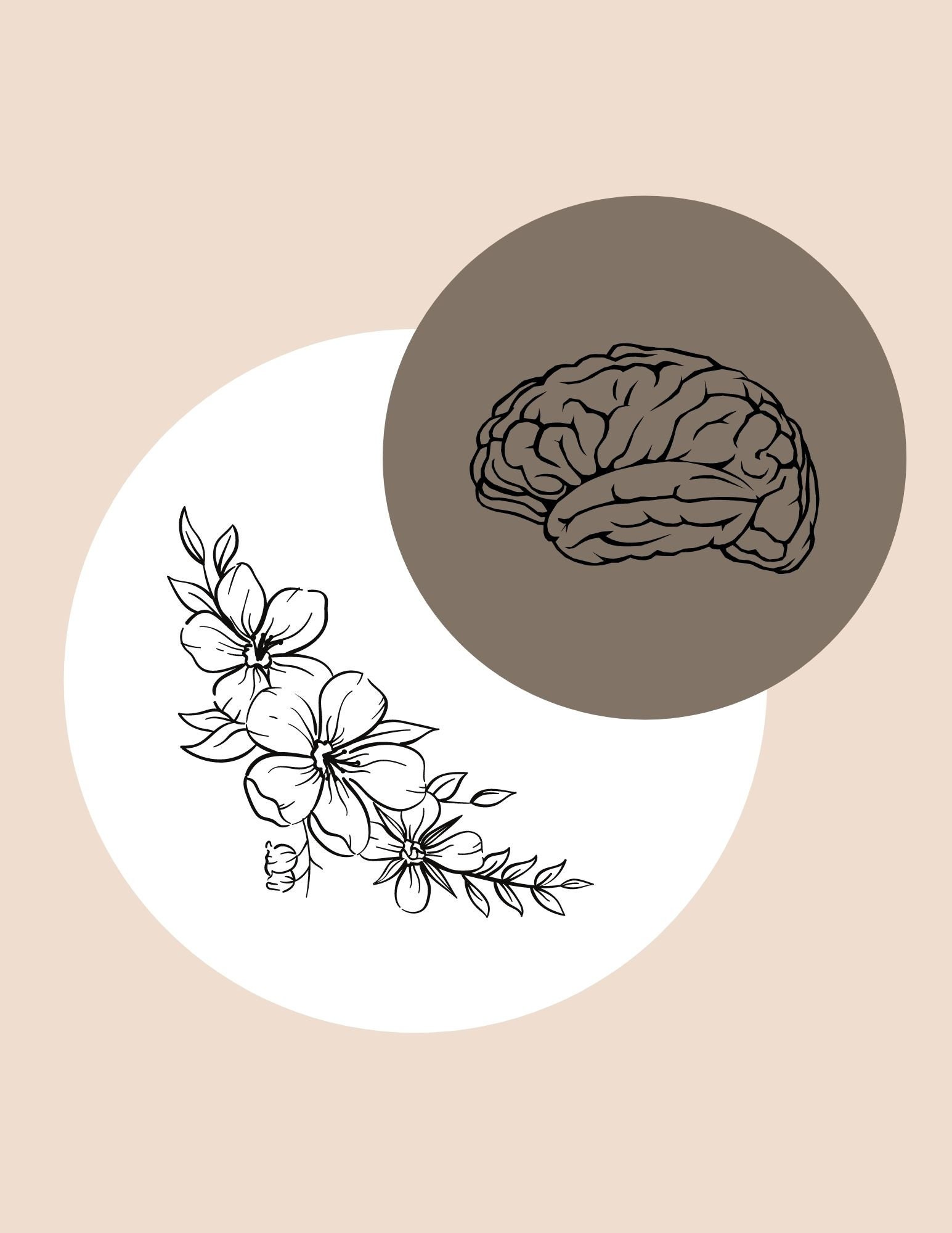 Mental Health Brain Wall Art Mental Health Art Print | Etsy