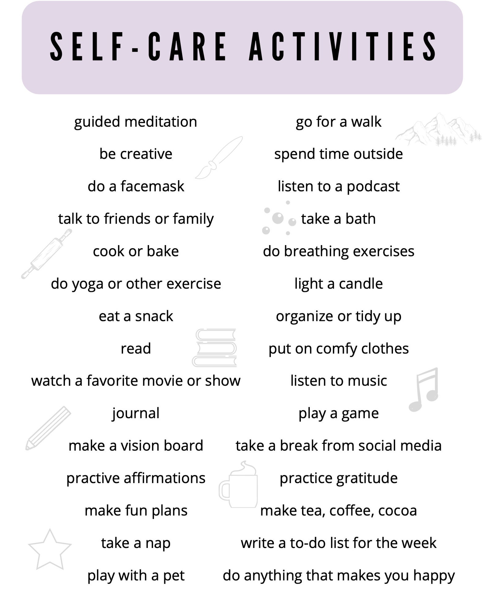 Self Care Checklist Etsy self-care-checklist-etsy