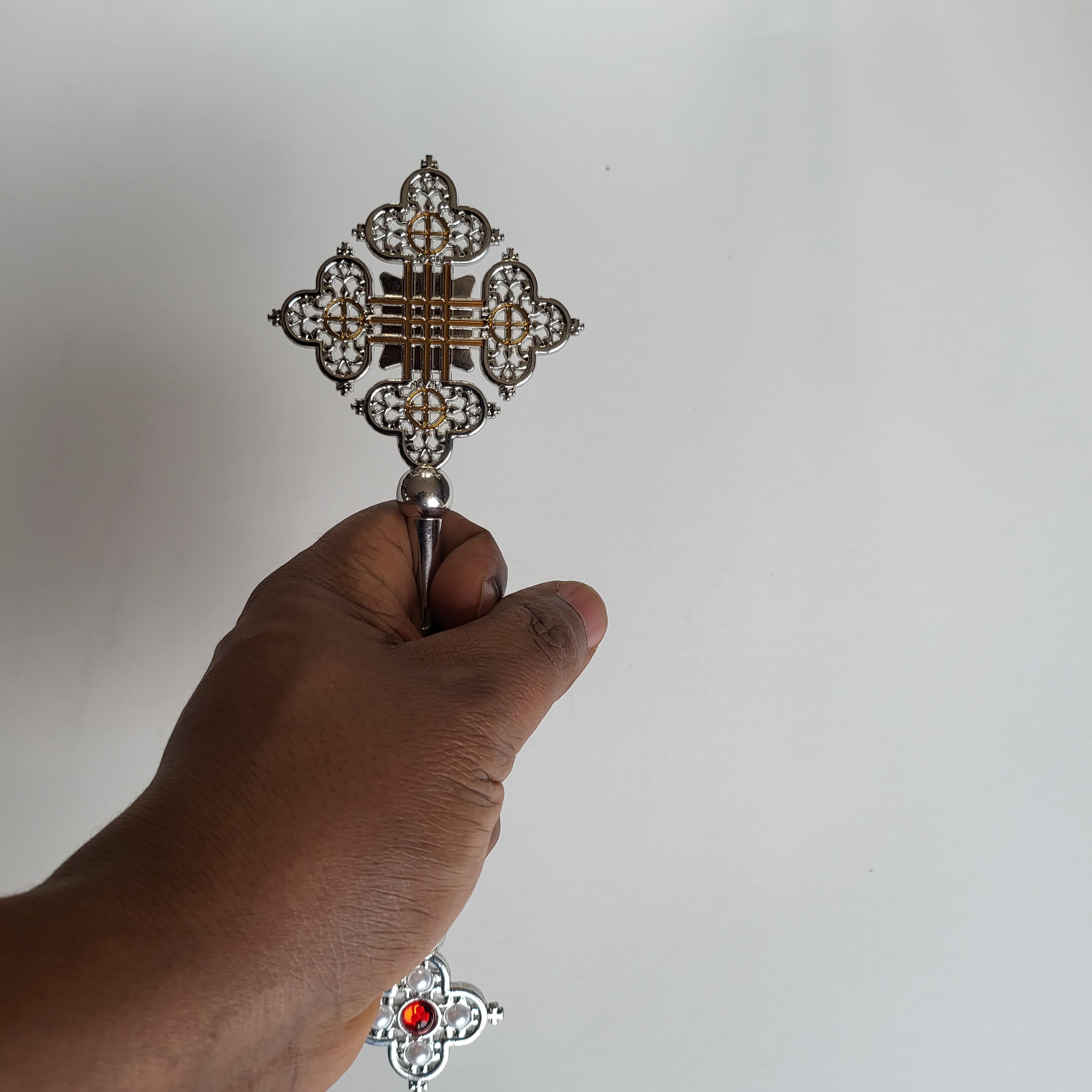 Hand Cross, Coptic Orthodox, Ethiopian Orthodox, Priest, Gold Plated - Etsy
