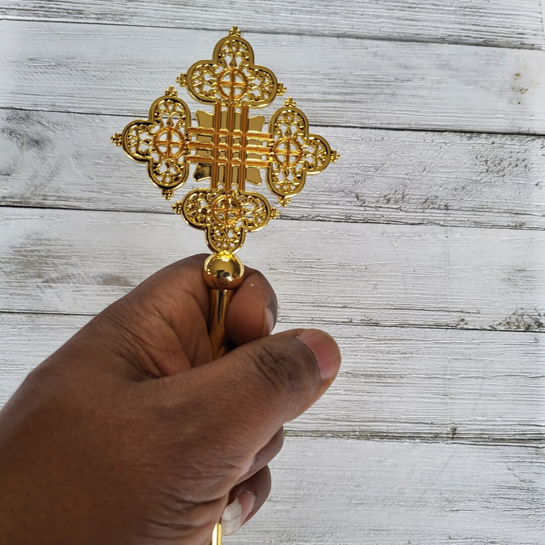 Hand Cross, Coptic Orthodox, Ethiopian Orthodox, Priest, Gold Plated - Etsy