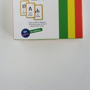 Amharic Fidel Gebeta, የአማርኛ ፊደል ገበታ, Flash Card - Etsy UK