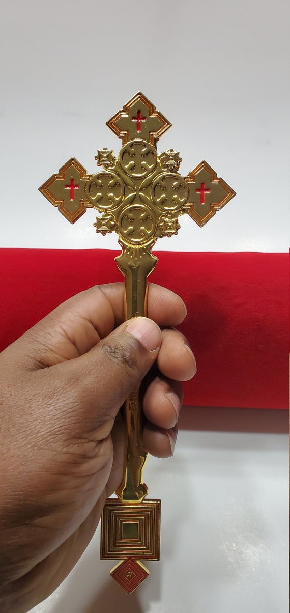 Hand Cross Coptic Orthodox Ethiopian Gold Pries - Etsy