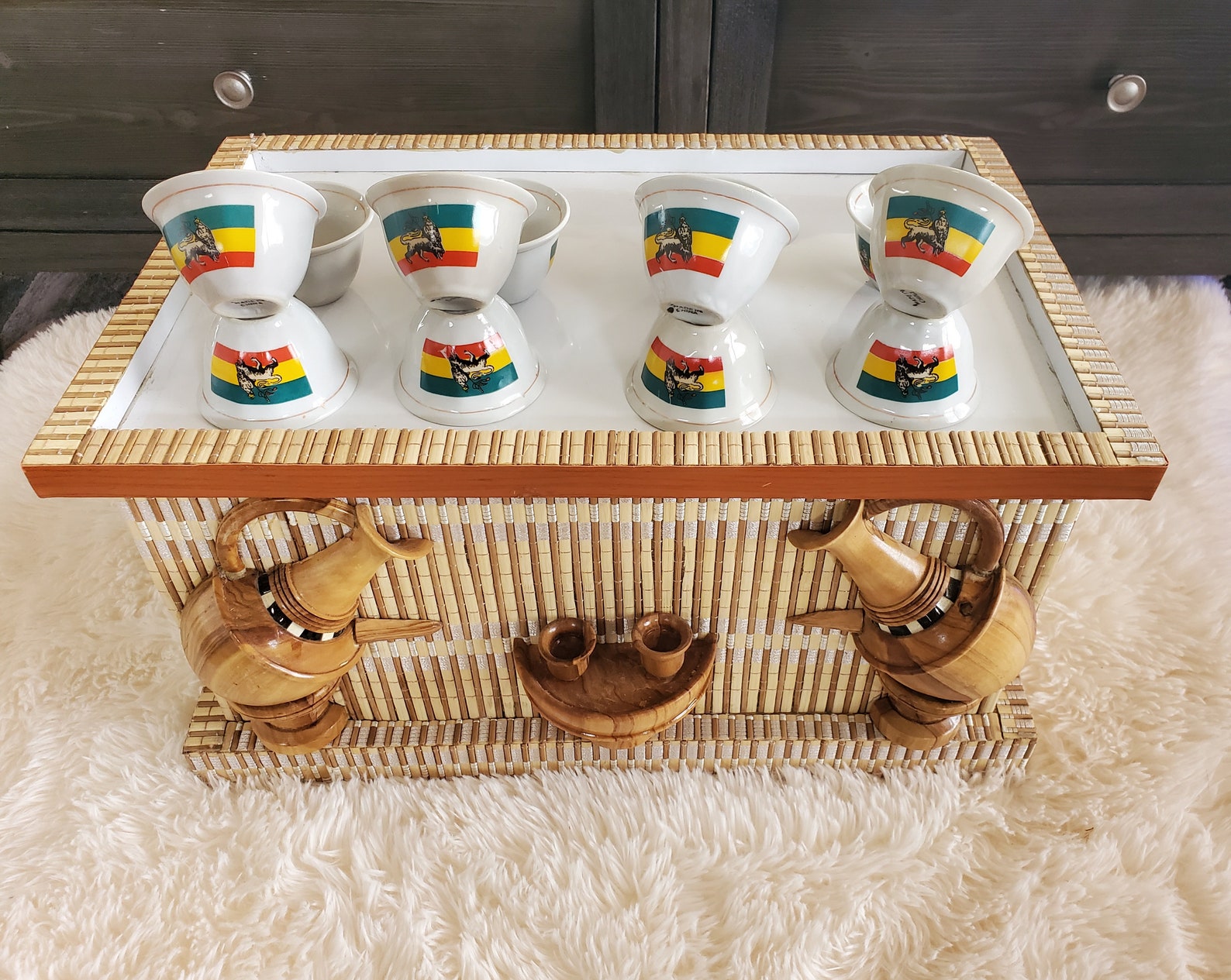 Large Hand Carved Ethiopian/eritrean Rekebot Cultural Coffee - Etsy