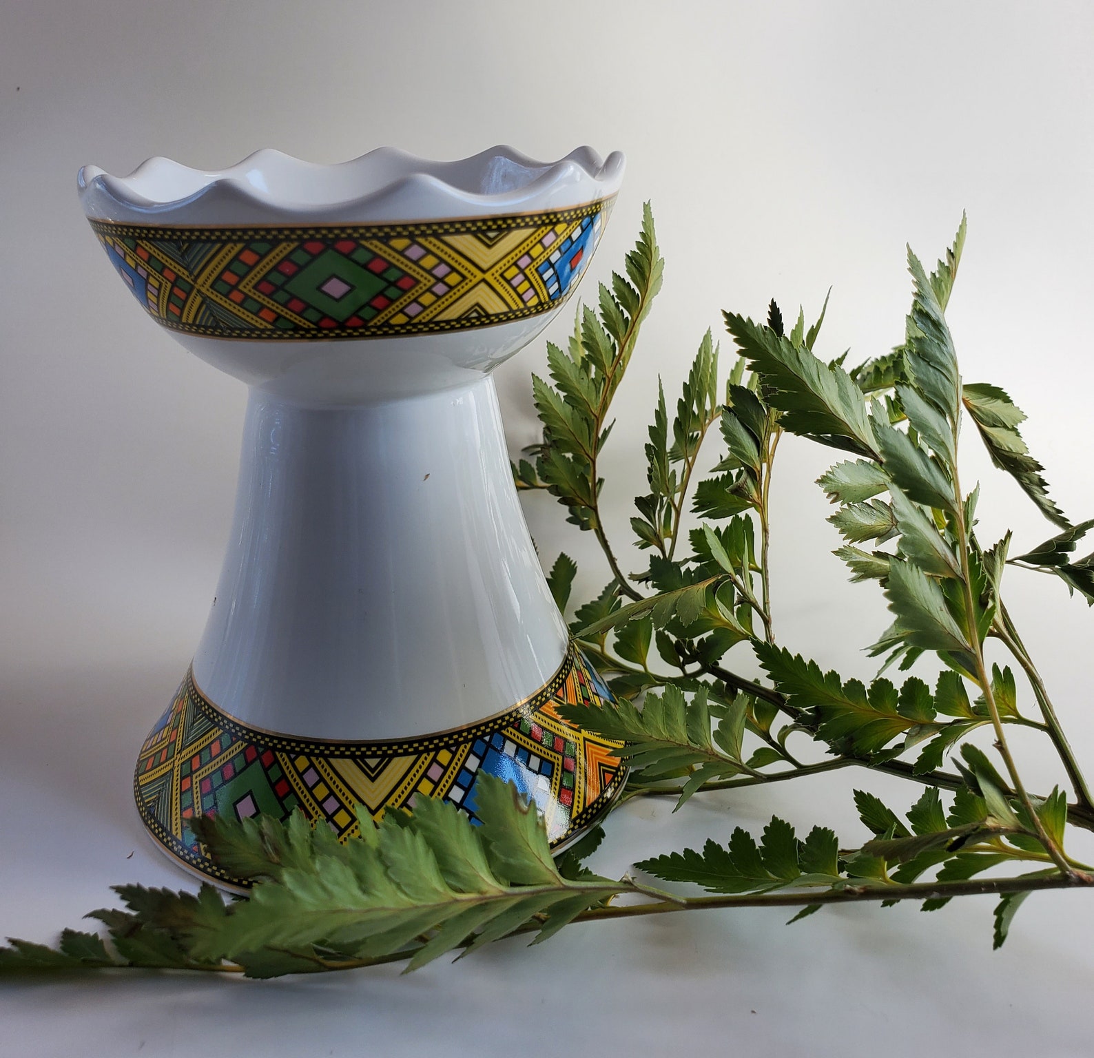 Machesha Ethiopian Traditional Telete designs incense burner | Etsy