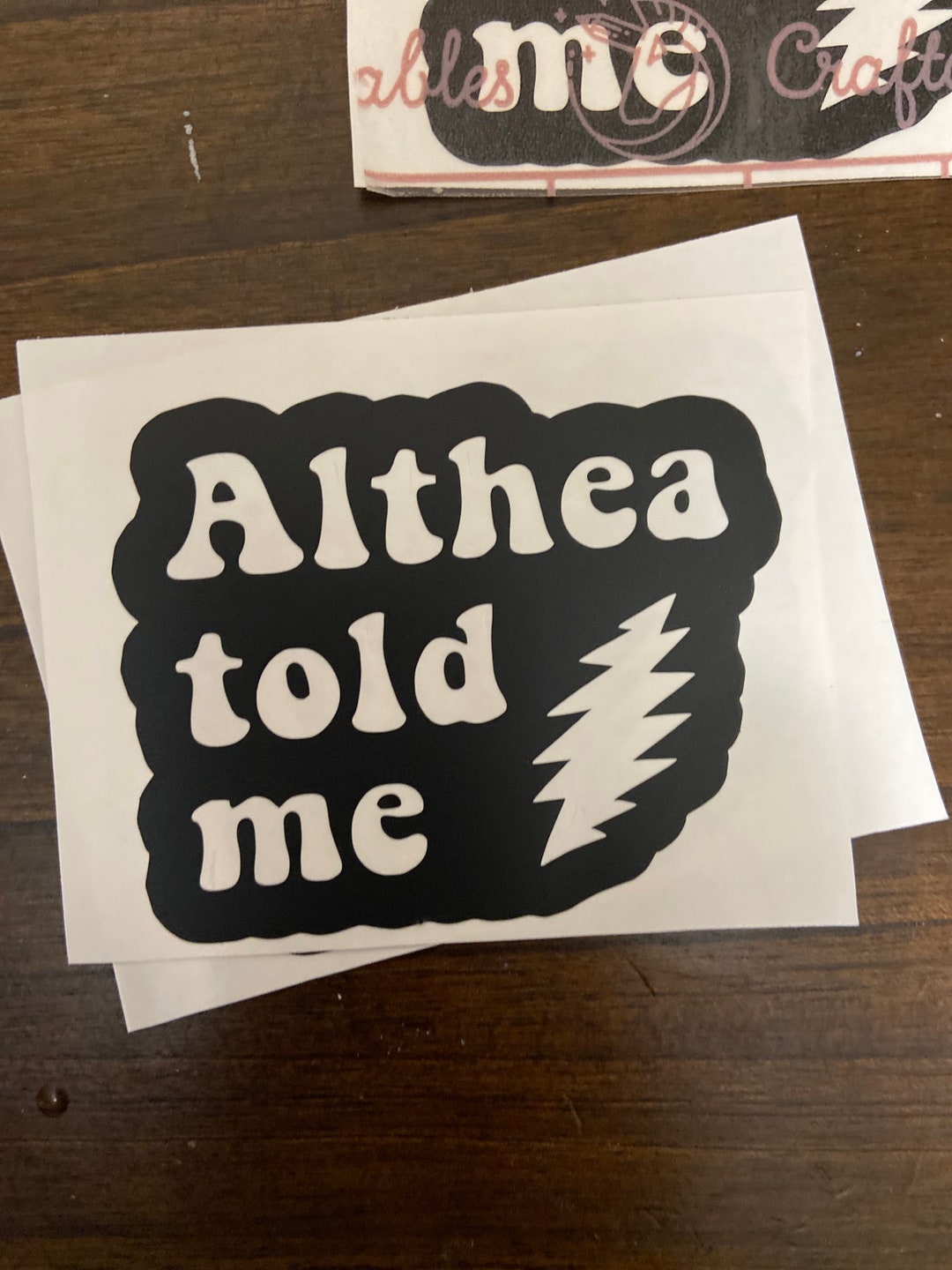 Althea Vinyl Decal - Etsy