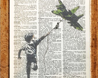 Banksy Fighter Kite - Etsy