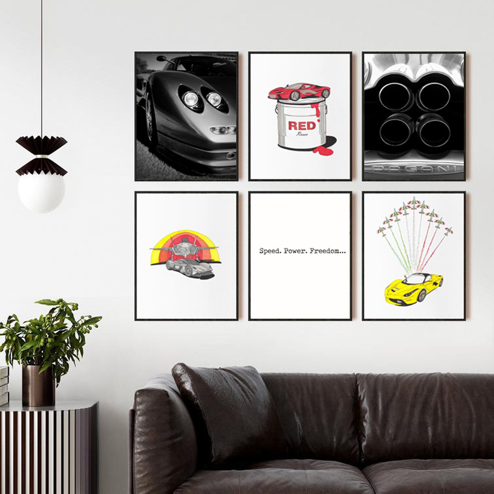 Ferrari Red Wall Art Print - Etsy