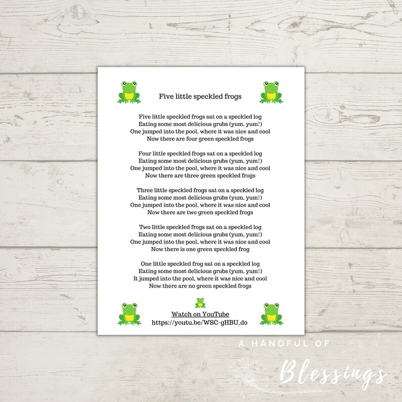 Five Little Frogs Early Years Math, Counting to 5, Tracing Numbers ...