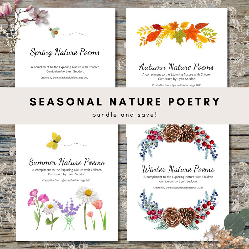 Seasonal Nature Poems, Printable Poems, Charlotte Mason, Homeschool ...