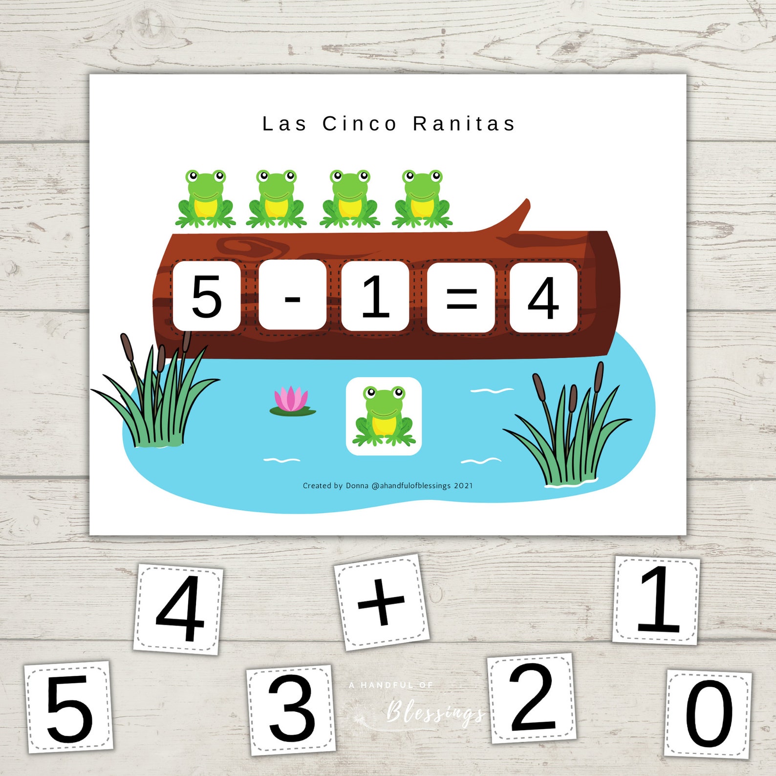Spanish Five Little Speckled Frogs | Early Years Math, Letter Tracing ...
