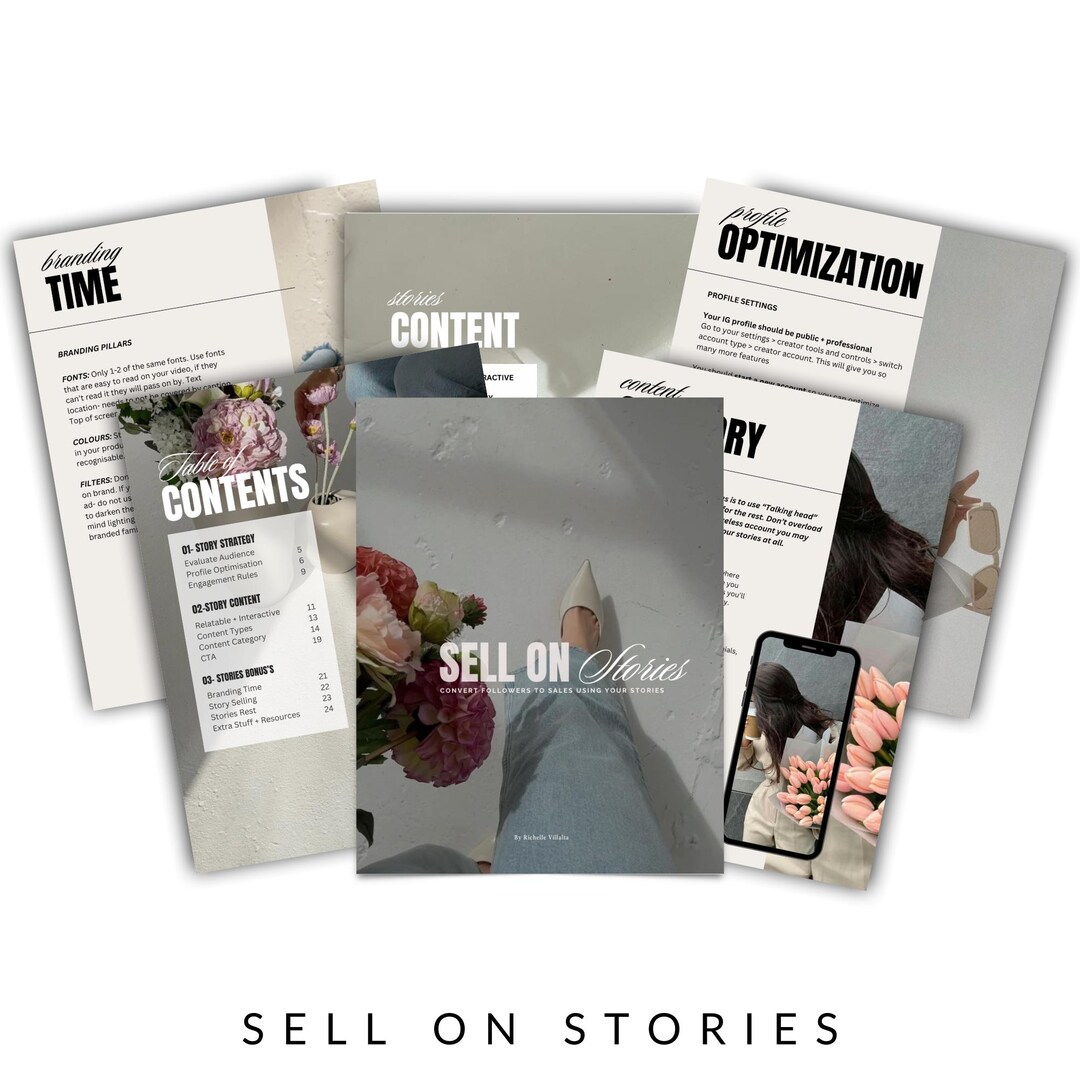 Instagram Stories Guide – Sales, Engagement, Templates (digital ...