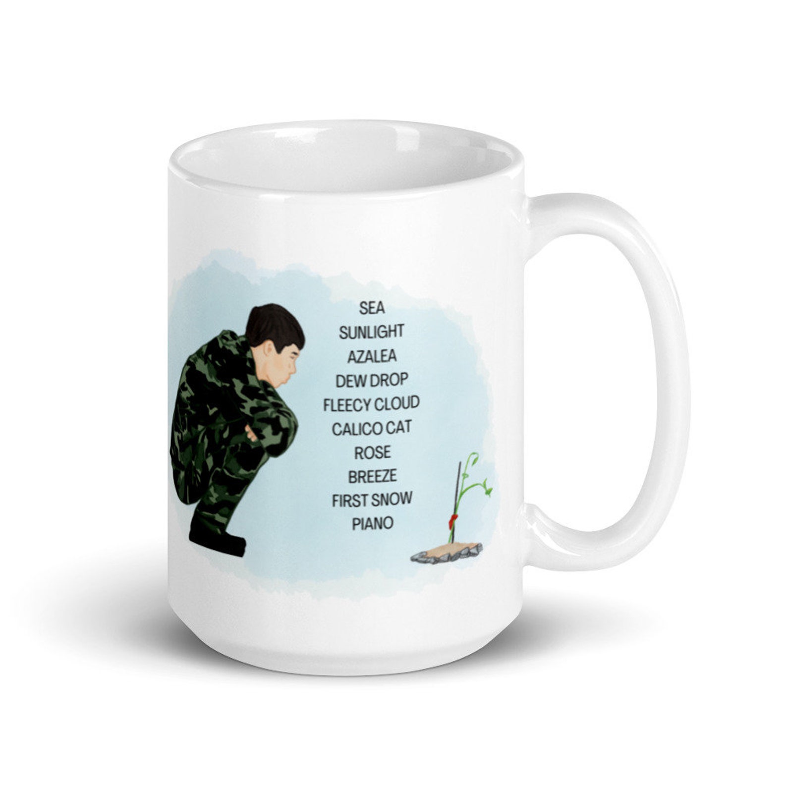 CLOY Captain Ri Ten Nice Things Tomato Plant White Glossy Mug - Etsy