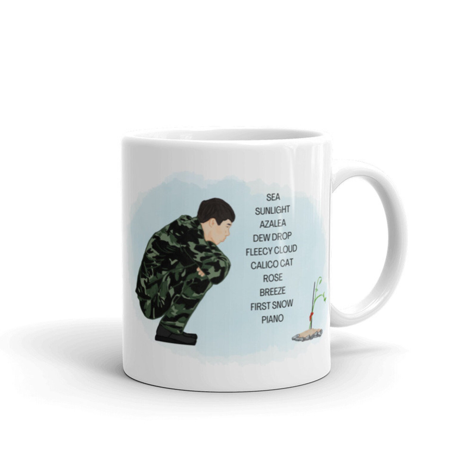 CLOY Captain Ri Ten Nice Things Tomato Plant White Glossy Mug - Etsy