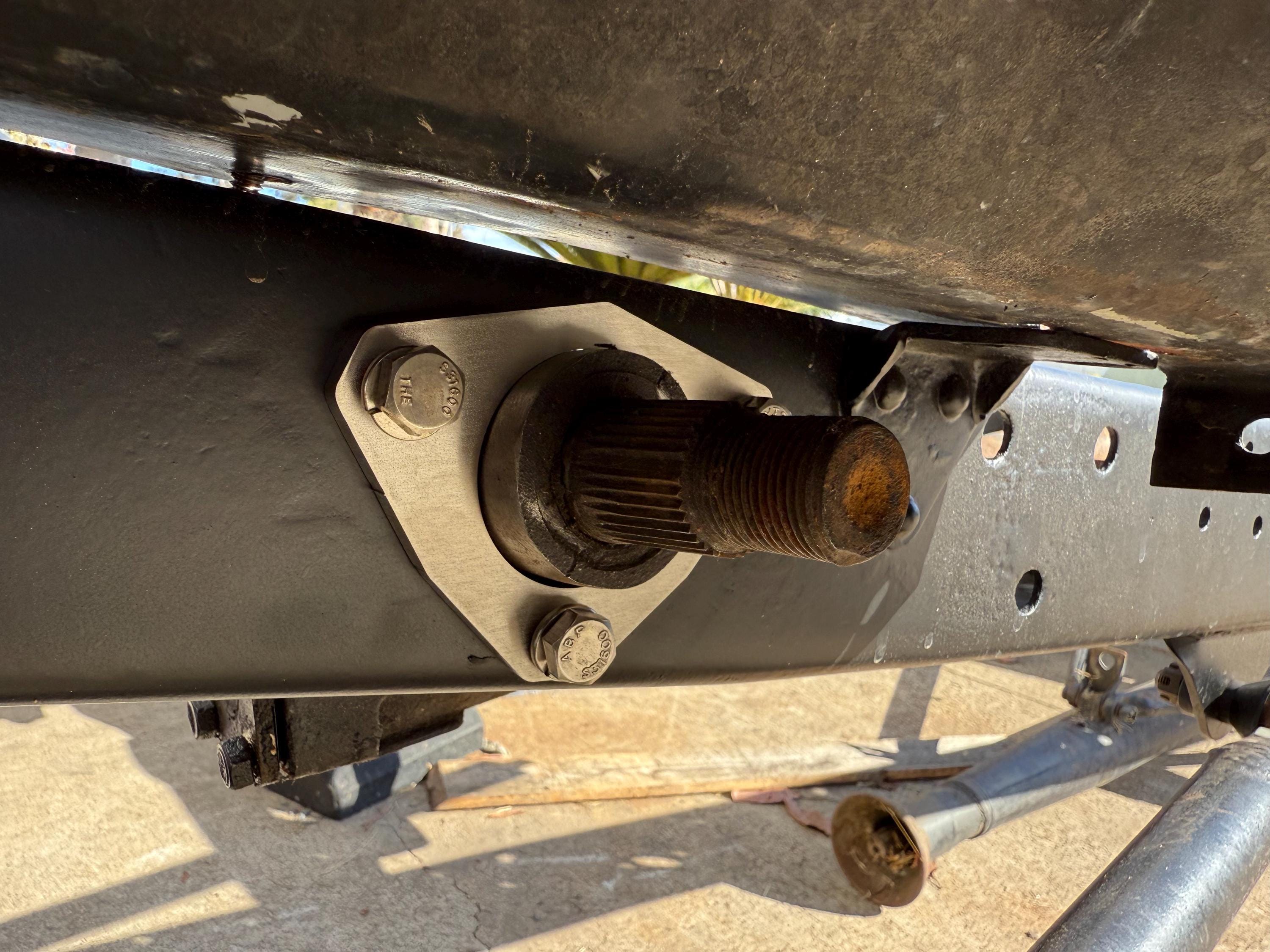 Ford Hot Rod F1 Steering Box Flange Mounting Setup Kit Model A AV8 ...