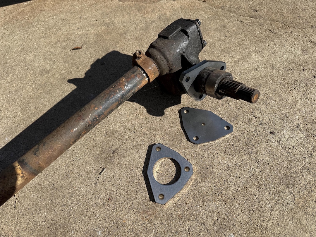 Ford Hot Rod F1 Steering Box Flange Mounting Setup Kit Model A AV8 ...