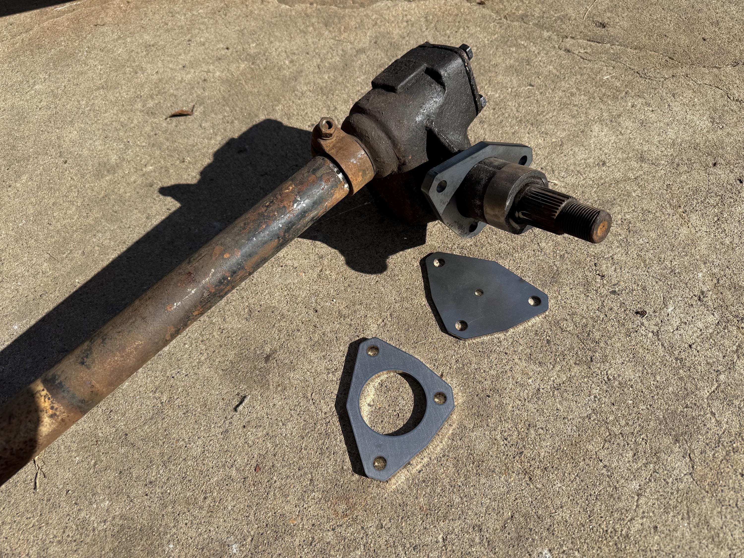 Ford Hot Rod F1 Steering Box Flange Mounting Setup Kit Model A AV8 ...