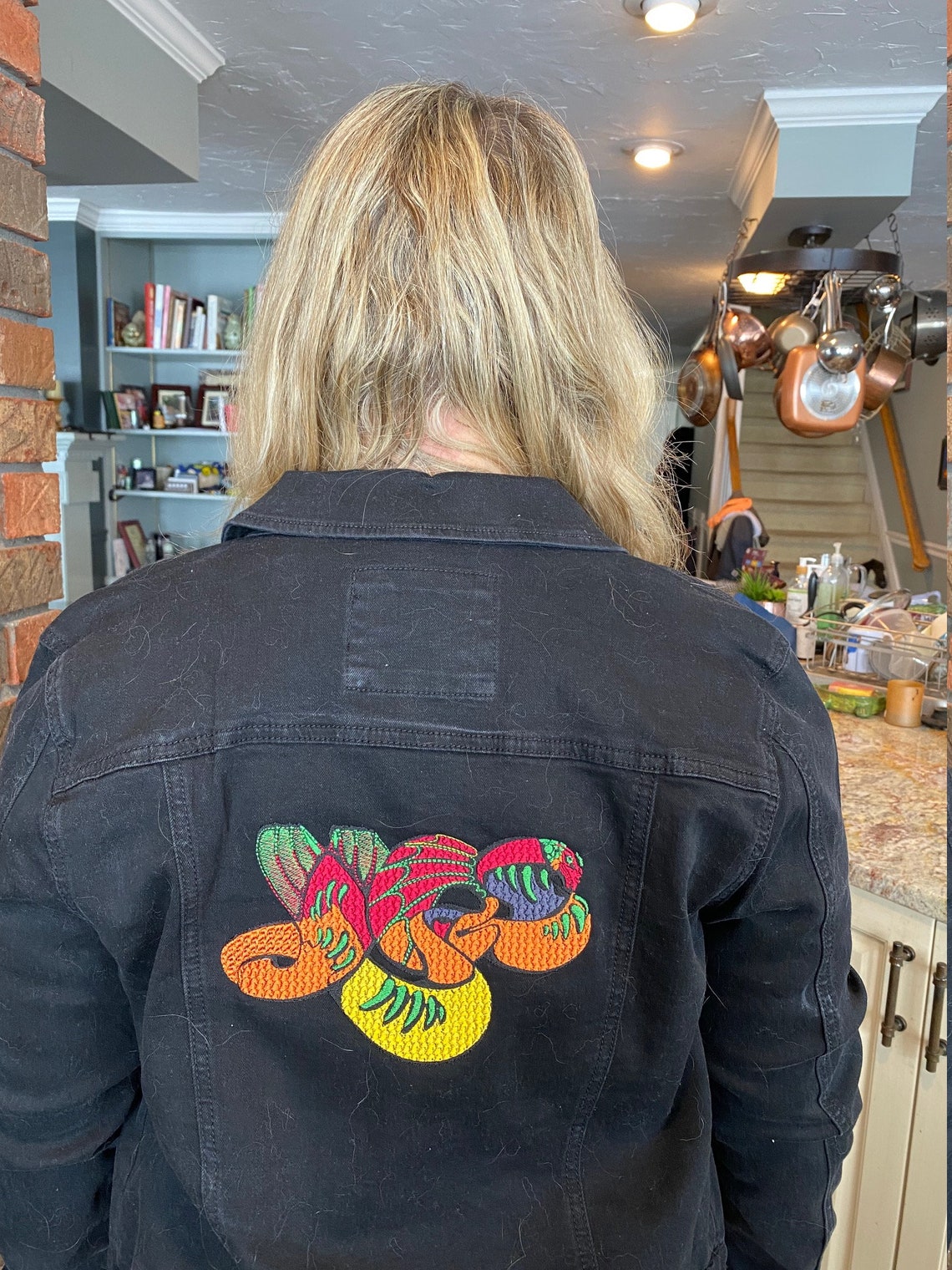 YES Large Embroidery Design for Back of Jean Jacket - Etsy