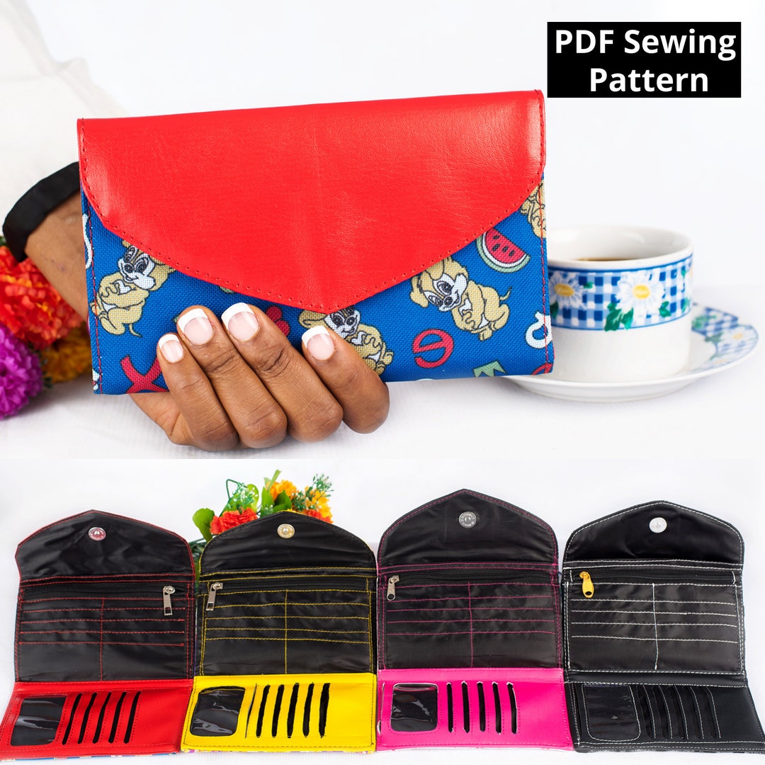 Trifold Wallet Wallet Pattern Wallet PDF Pattern Trifold - Etsy