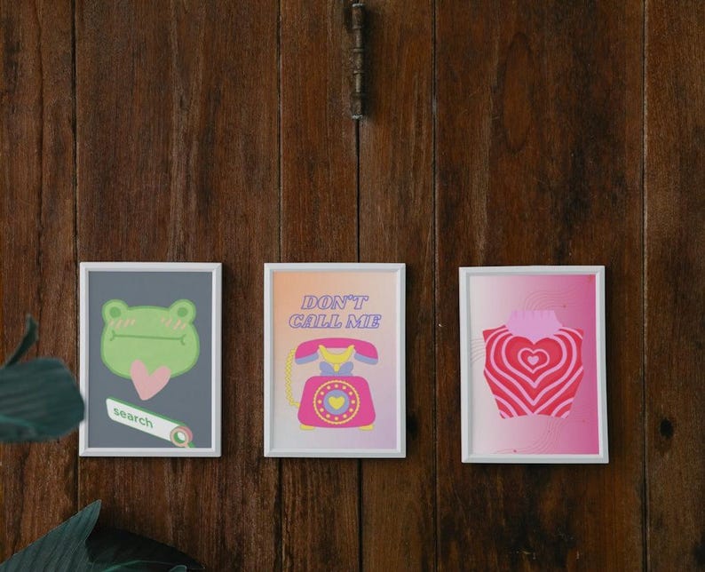 Y2K Wall Collage, 90s Posters BUNDLE, Preppy Aesthetic Gallery Wall Set ...