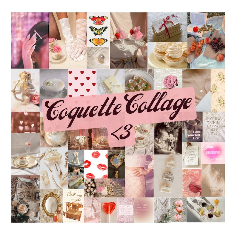 Coquette Aesthetic Wall Prints Coquette Room Decor Wall - Etsy