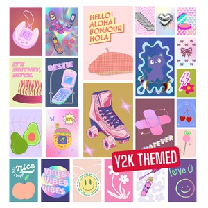 Y2K Wall Collage, 90s Posters BUNDLE, Preppy Aesthetic Gallery Wall Set ...