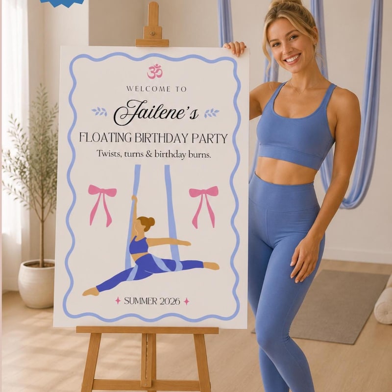Yoga Birthday Decoration - Etsy