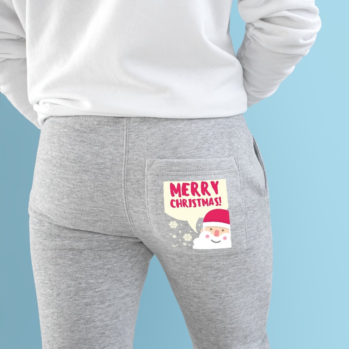 Santa Bum Premium Fleece Joggers - Etsy