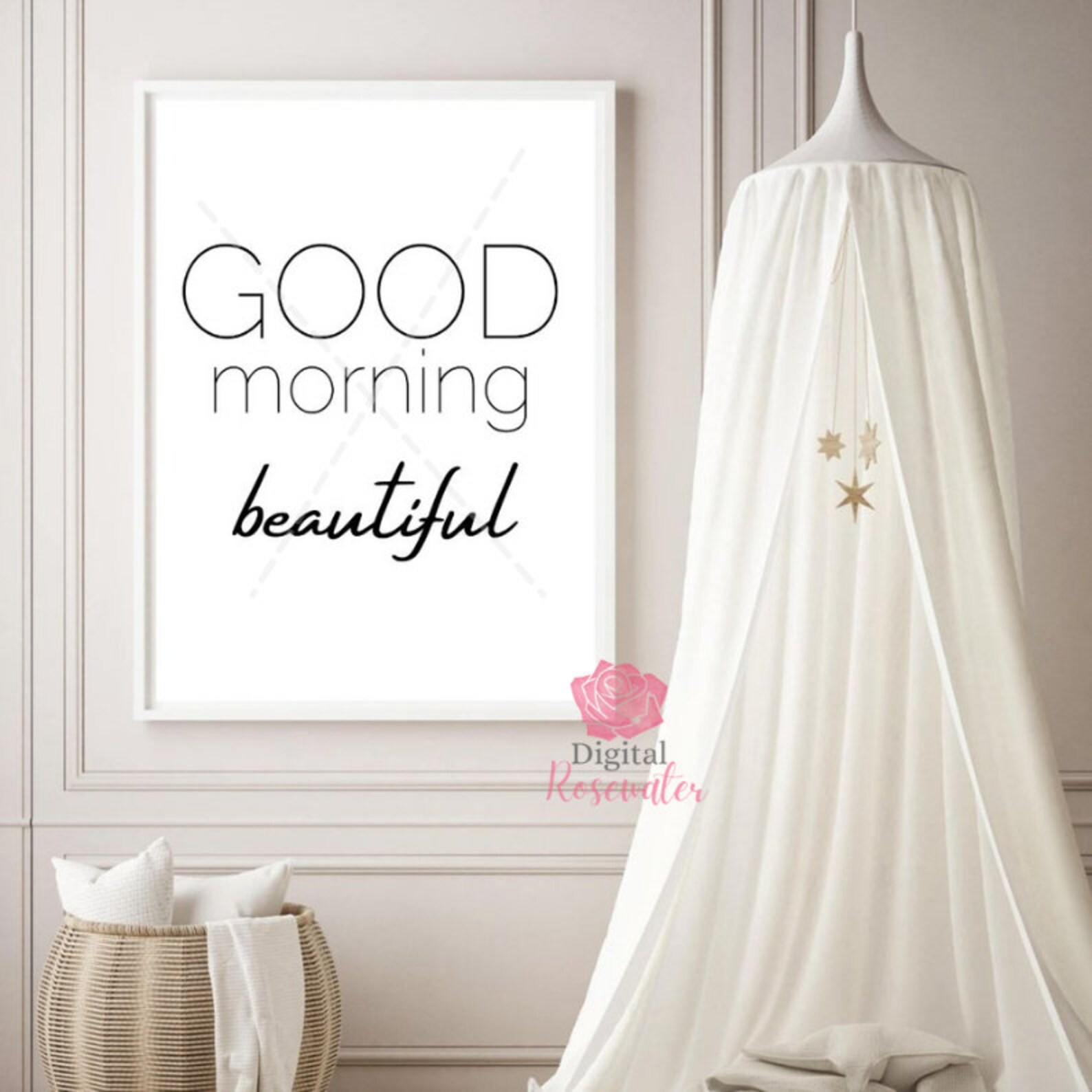 Good Morning Beautiful art prints wall art instant | Etsy